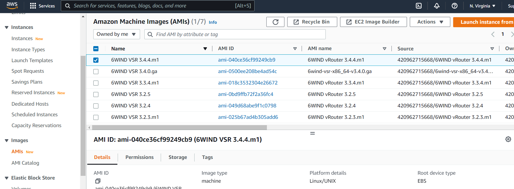 2.2.8. Install as a VM using AWS — 6WIND - Virtual Service Router 3.9.6.1 documentation